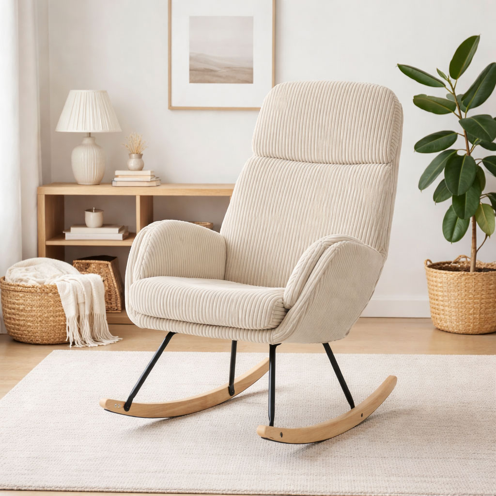 Πολυθρόνα Κουνιστή (94x67.5x106) Spitishop Bliss Cream 5207468003245 ...