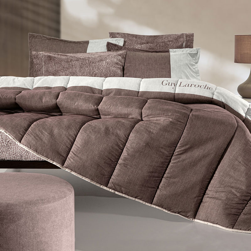 Παπλωματοθήκη Υπέρδιπλη (225x245) Guy Laroche Safari Choco ...