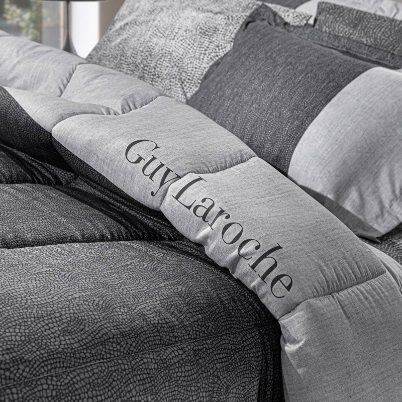 Παπλωματοθήκη Υπέρδιπλη (225x245) Guy Laroche Safari Anthracite ...