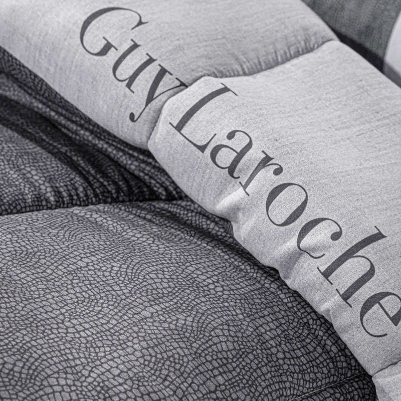 Παπλωματοθήκη Υπέρδιπλη (225x245) Guy Laroche Safari Anthracite ...