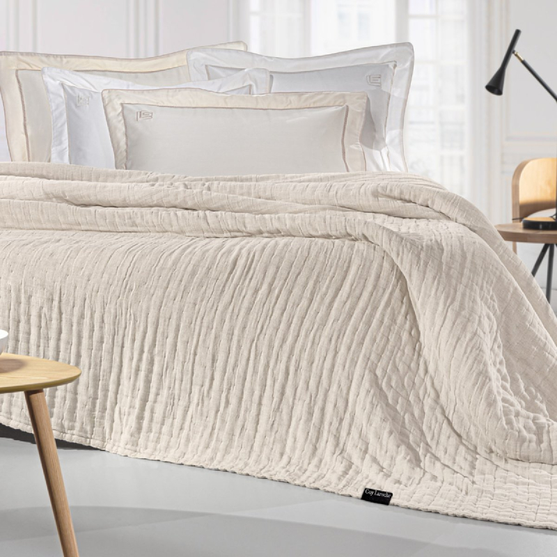 Κουβερλί King Size (270x250) 2 Όψεων Guy Laroche Must Natural - Sand ...