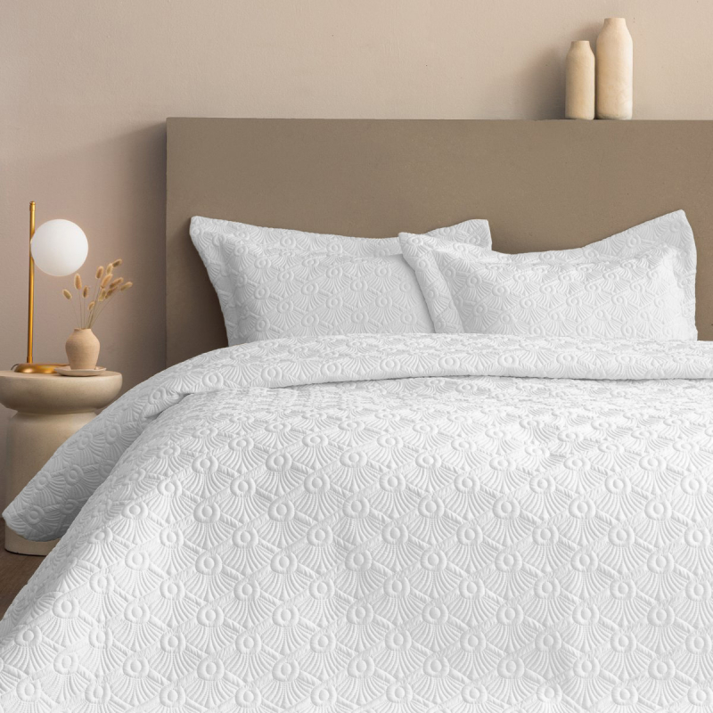 Κουβερλί Υπέρδιπλο (Σετ 240x260) Palamaiki WED105 White 5205857308896 ...