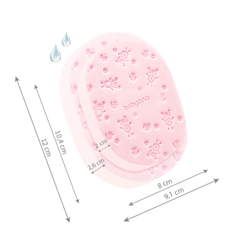 Σφουγγάρι BabyOno Pink BN1640/01 5901435416303 | Spitishop
