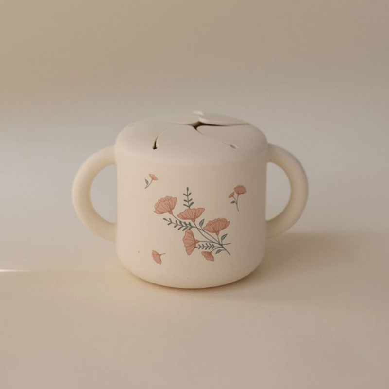 Κυπελάκι Για Σνακ 400ml Mushie Pink Flowers 66-101739 840355801507 ...