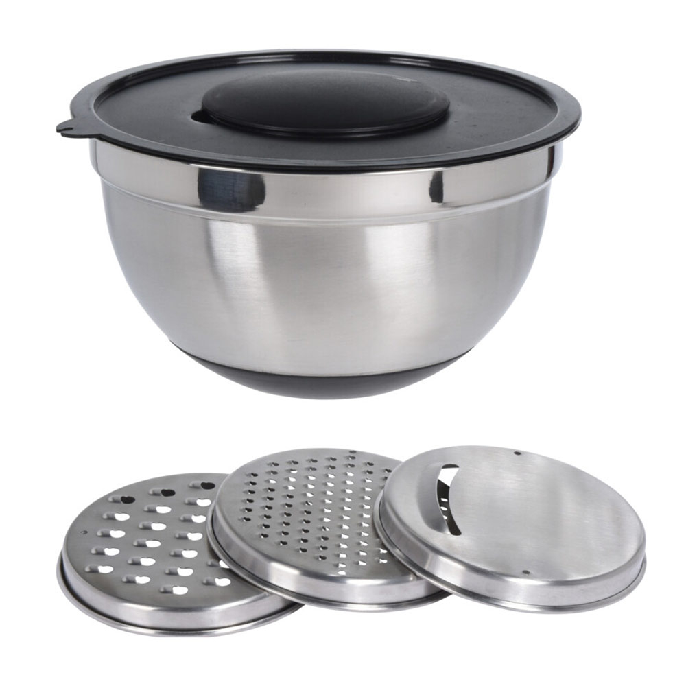 Μπωλ (Φ27x15.5) Με Καπάκι & 3 Τρίφτες K-M A12405340 8719987476464 ...