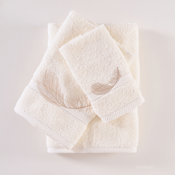 Πετσέτες Μπάνιου (Σετ 3τμχ) Rythmos Rythm Ecru 470gsm 250-115-1380 ...
