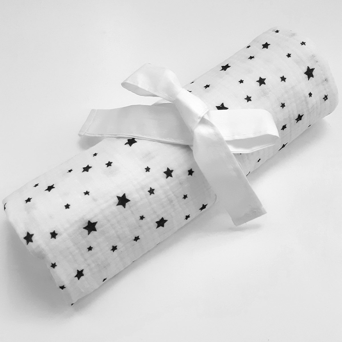 Μουσελίνα/Πάνα Αγκαλιάς (80x80) Baby Oliver Muslin Black & White 375 ...