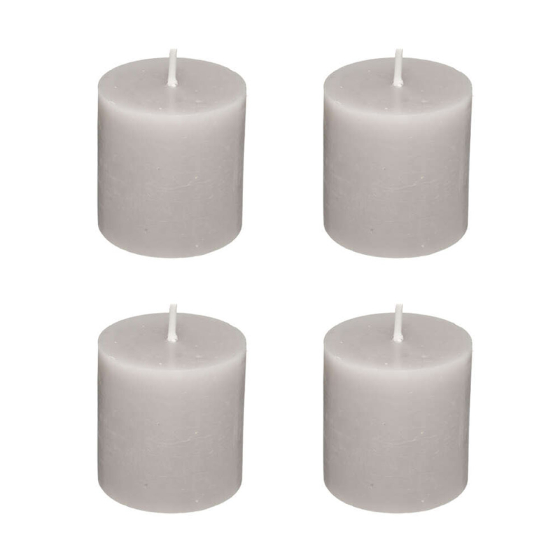 Κεριά (Σετ 4τμχ) C-B Taupe Rustic 123137 3560239446804 | Spitishop
