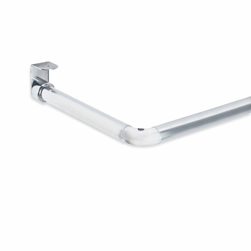 Βραχίονας Μπάνιου Γωνιακός Οροφής 80x80 Grekon 1271 Chrome ...