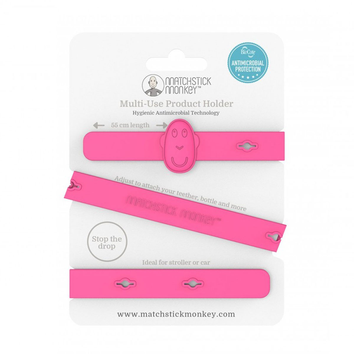 Κλιπ Πιπίλας/Μασητικού Matchstick Monkey Holder Pink 5060679071461 ...