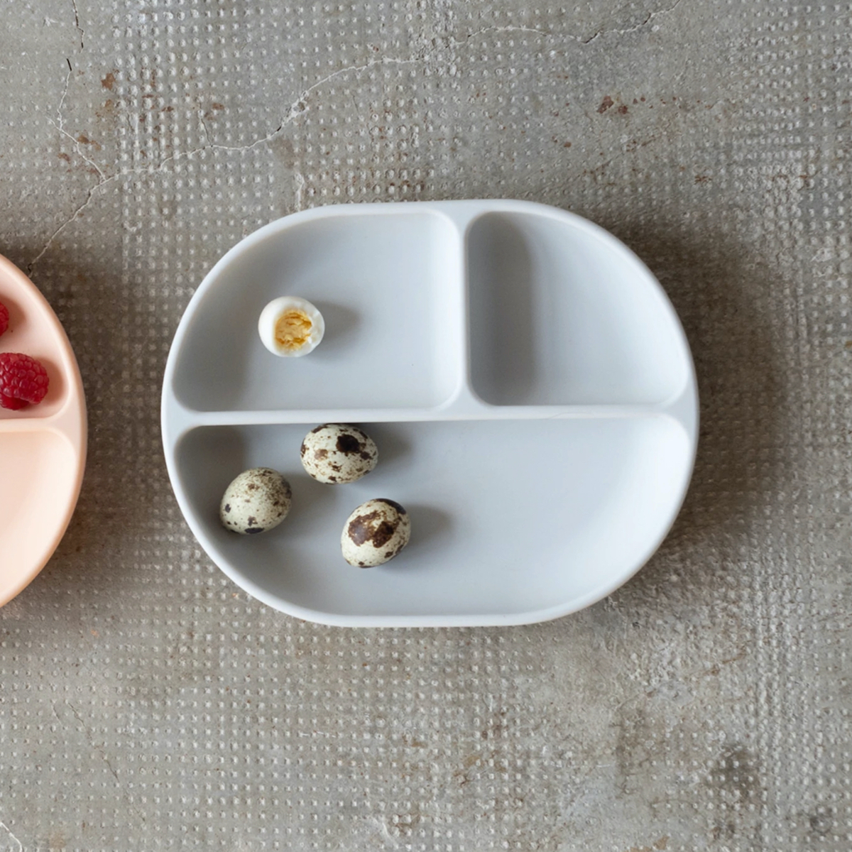 Πιάτο Σιλικόνης Με Χωρίσματα Ekobo Γκρι ΕΚΒ89929 752505389929 | Spitishop