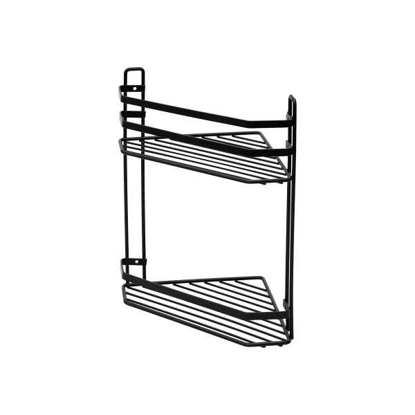 Γωνιακή Ραφιέρα Μπάνιου Διπλή (20.2x20.2x31.7) Estia Elegant Chrome 02 ...