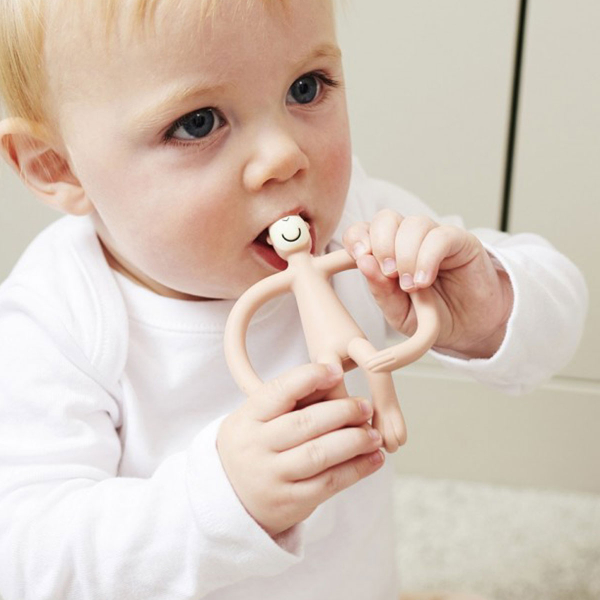Μασητικό Matchstick Monkey Teething Toy Dusty Pink 705604684617 | Spitishop