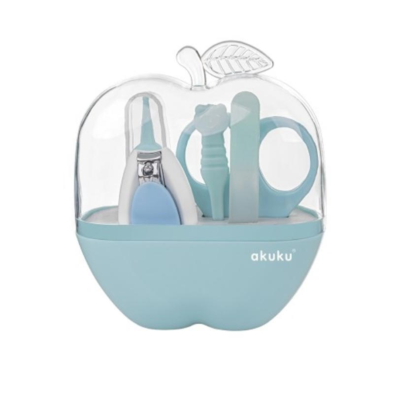 Σετ Περιποίησης Νυχιών Μωρού (Σετ 5τμχ) Akuku Apple Σιέλ A0043 ...