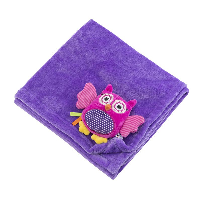 Κουβέρτα Fleece Αγκαλιάς (68.5x100) Zoocchini Owl 854892005168 | Spitishop