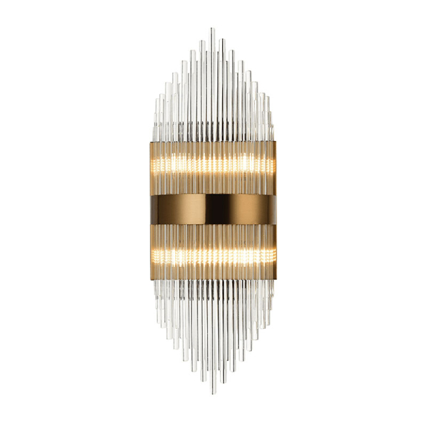 Απλίκα Τοίχου Aca Dynasty EG1844W54AB Satin Brass 5208055059355 | Spitishop