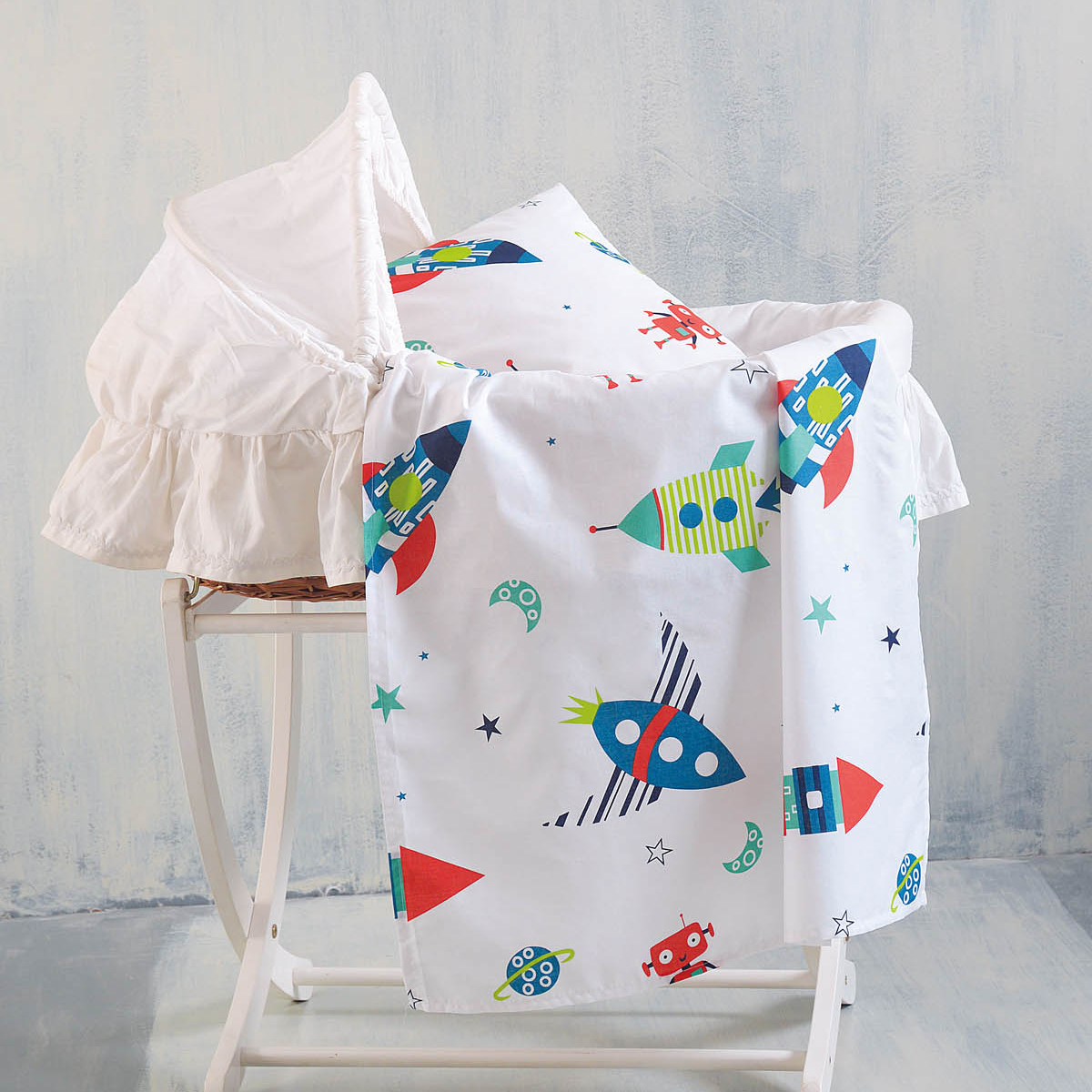 Σεντόνι Λίκνου Επίπεδο (80x110) Rythmos Astronio 202-124-2323 | Spitishop