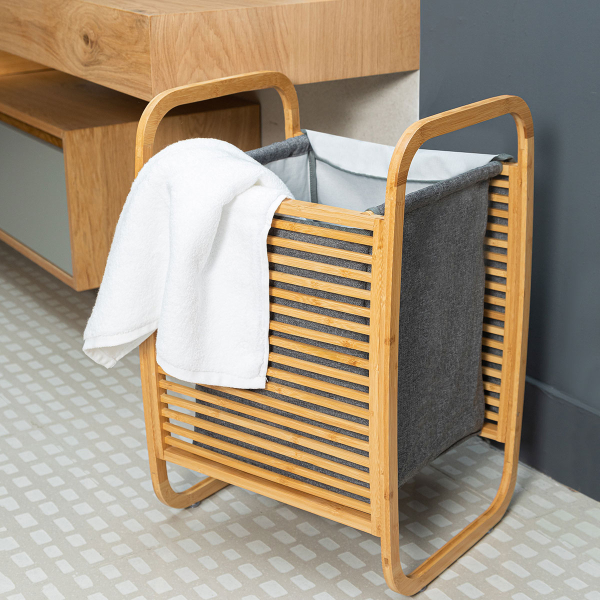 Καλάθι Απλύτων (40x40x70) Estia Bamboo Essentials 02-13042 ...
