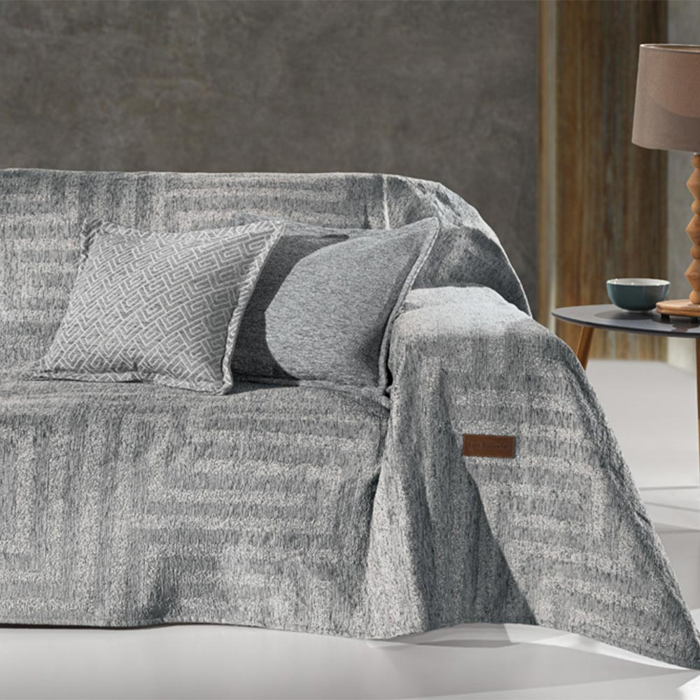 Ριχτάρι Διθέσιου Καναπέ (180x250) Guy Laroche Aberon Silver | Spi | Snif.gr