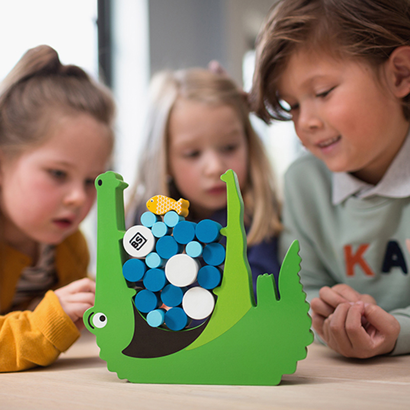 Ξύλινο Παιχνίδι Ισορροπίας Bs Toys Κροκόδειλος 8717775443483 | Spitishop