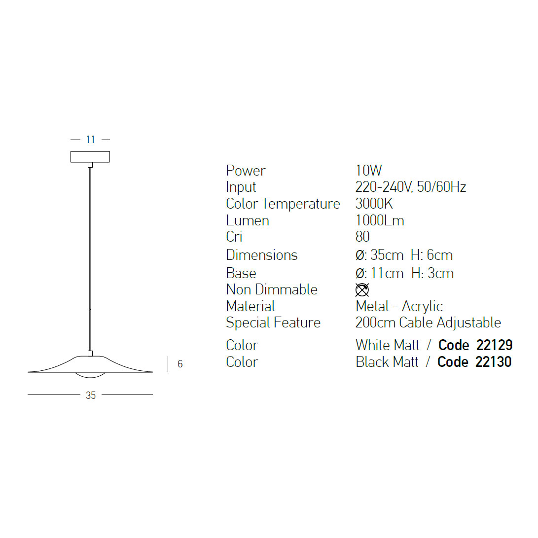 Φωτιστικό Οροφής Μονόφωτο LED Zambelis 22129 White Matt 5213010019824 ...