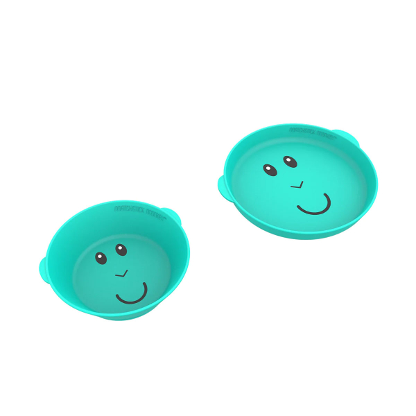Παιδικό Σετ Φαγητού 2τμχ Matchstick Monkey Plate & Bowl Green ...
