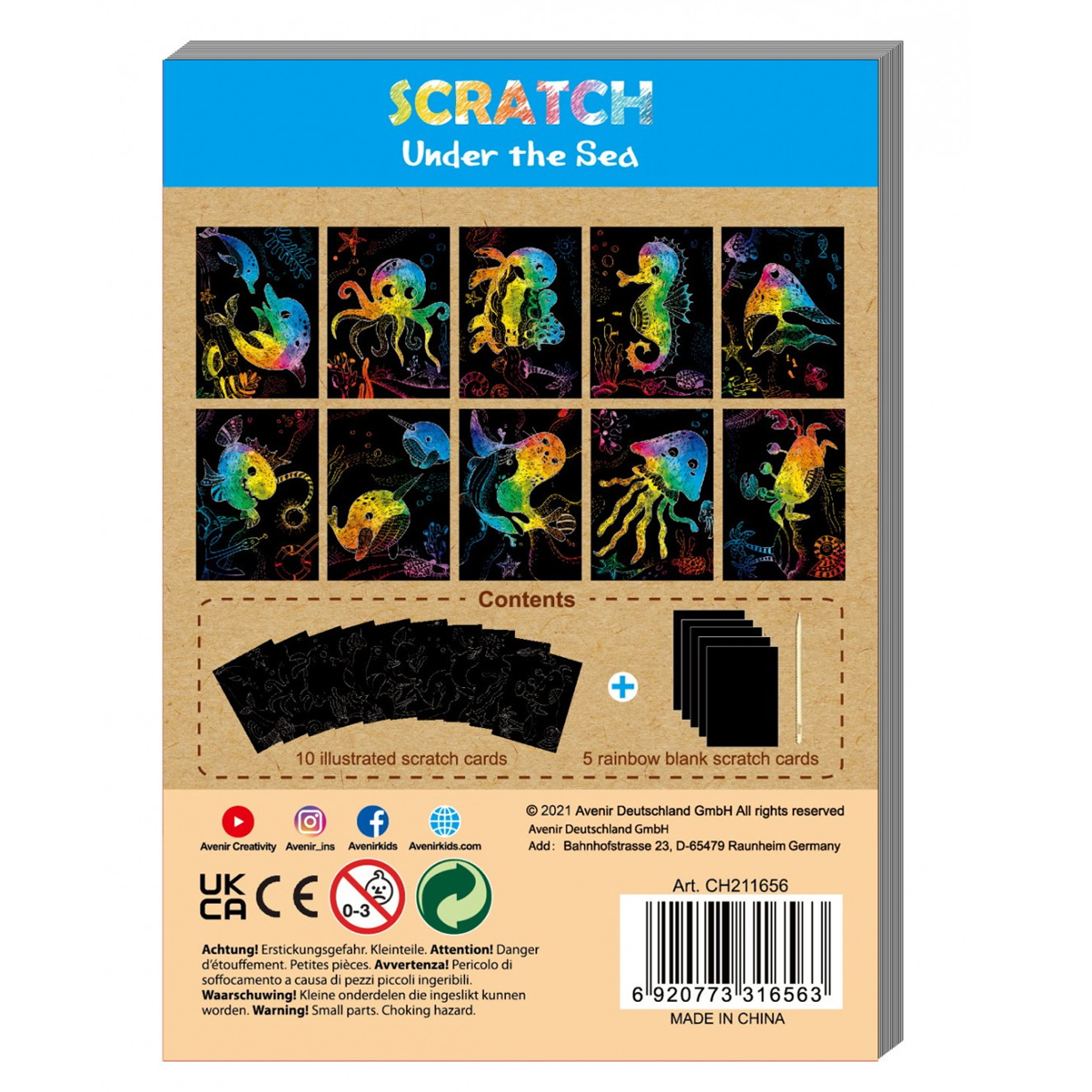Ζωγραφική Scratch Avenir Under The Sea 6920773316563 | Spitishop