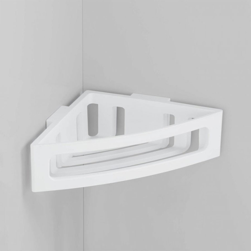 Γωνιακή Ραφιέρα Μπάνιου (35x20x8.5) Wenko Bralia White 25582100 ...